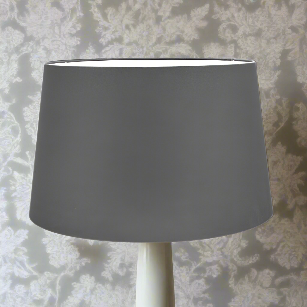 Tapered Shade | Cotton Lamp Shade | Grey | Chiswick | Decorexi ...