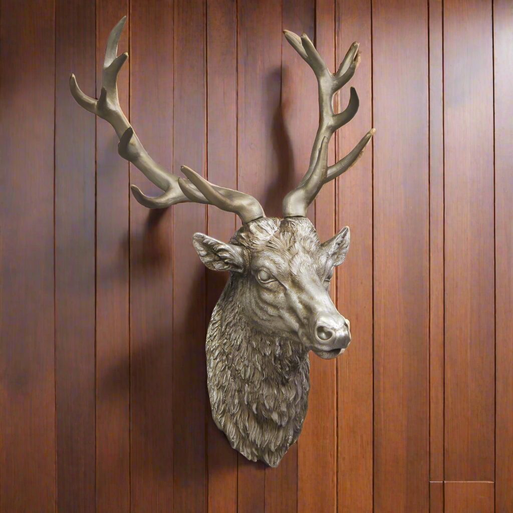 Decorexi | Stag's Head Silver I Wall Decor I Animals I Chiswick London ...