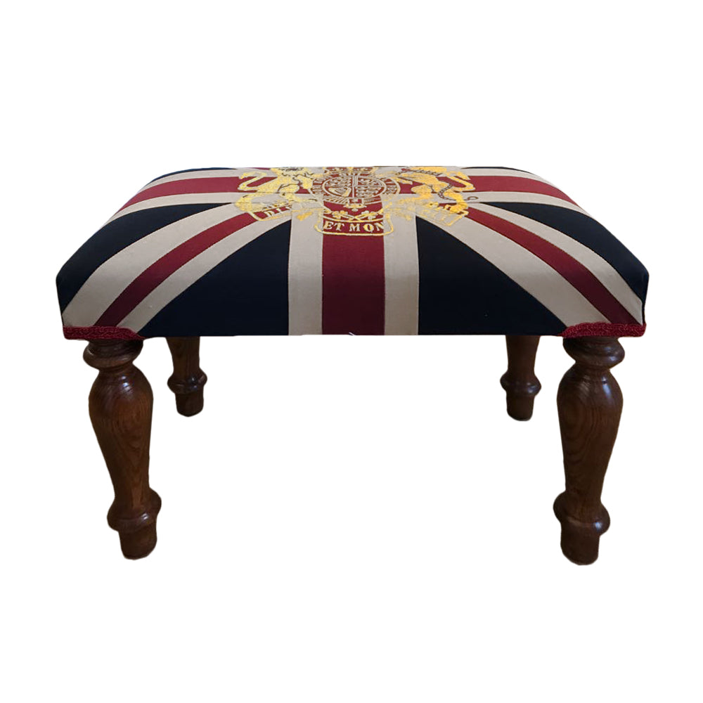 Decorexi | Union Jack Stool | Upholstery | Upholstered footstool ...