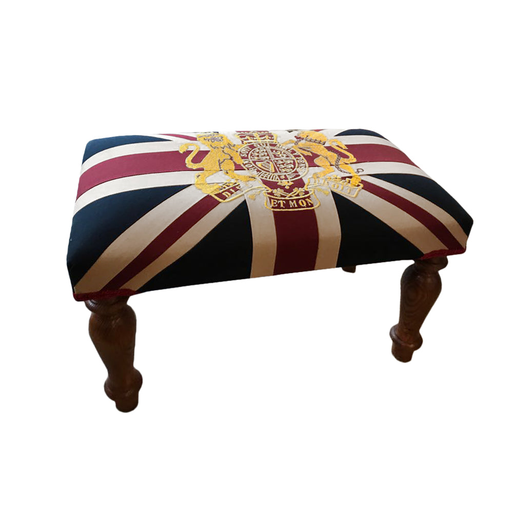 Decorexi | Union Jack Stool | Upholstery | Upholstered footstool ...